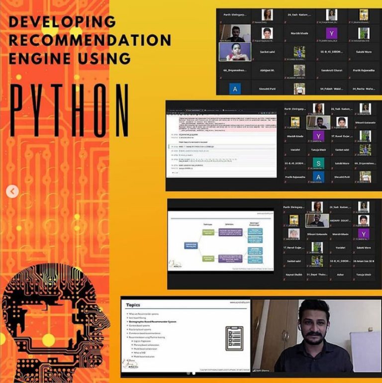 Workshop on “Developing Recommendation Engine Using Python” | PHCET