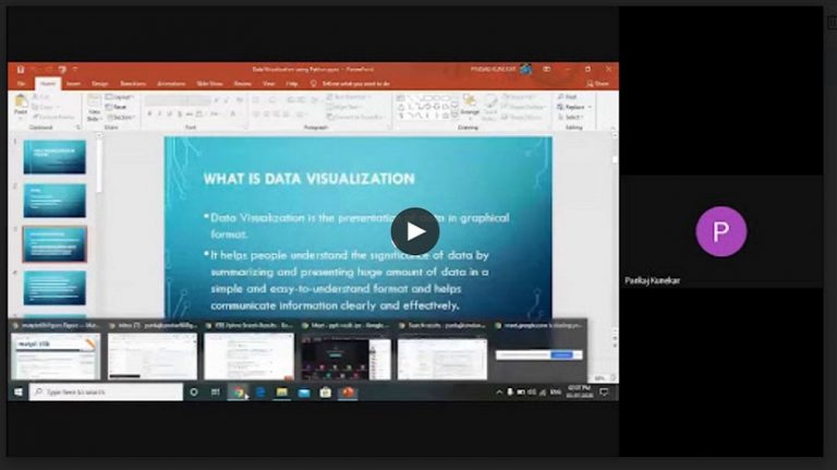 Webinar On Data Visualization Using Python Phcet