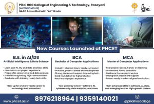 PHCET | Pillai HOC College of Engineering and Technology